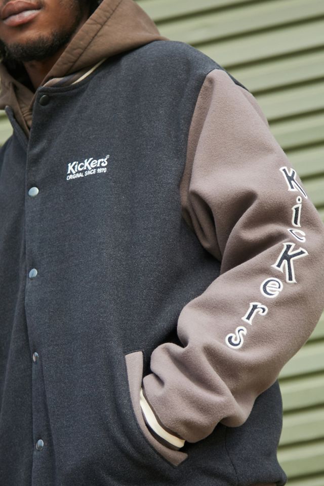 Kickers Black & Tan Varsity Jacket | Urban Outfitters UK