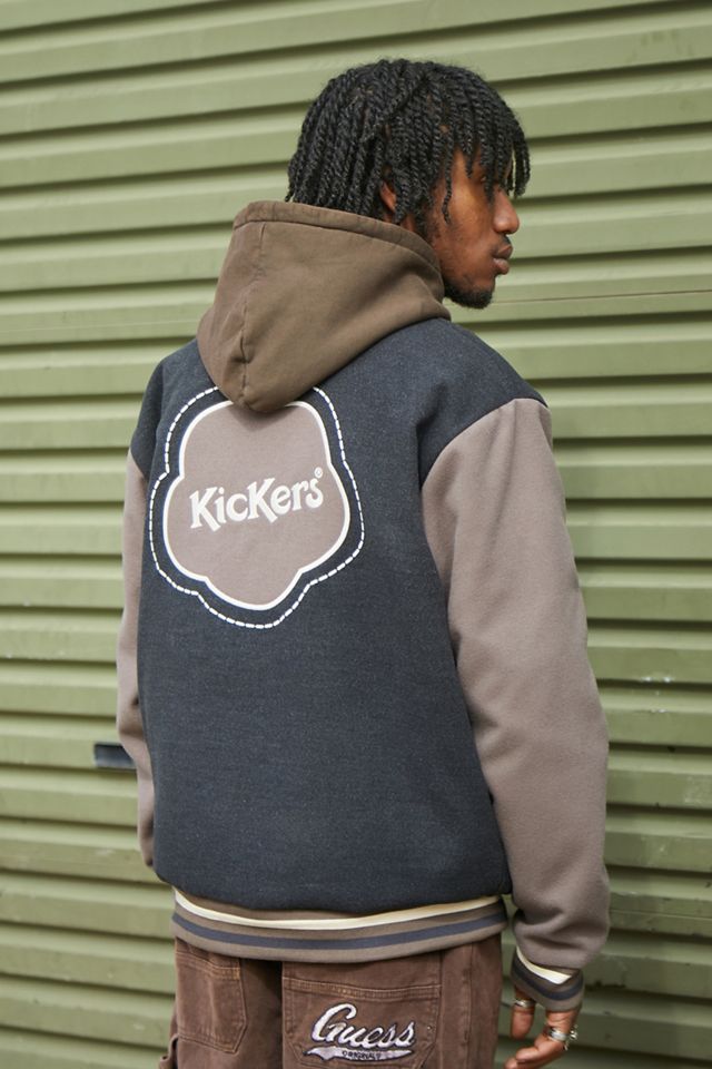 Kickers Black & Tan Varsity Jacket | Urban Outfitters UK