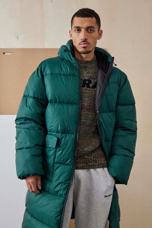iets frans... Teal Longline Thermore® Puffer Coat | Urban Outfitters UK