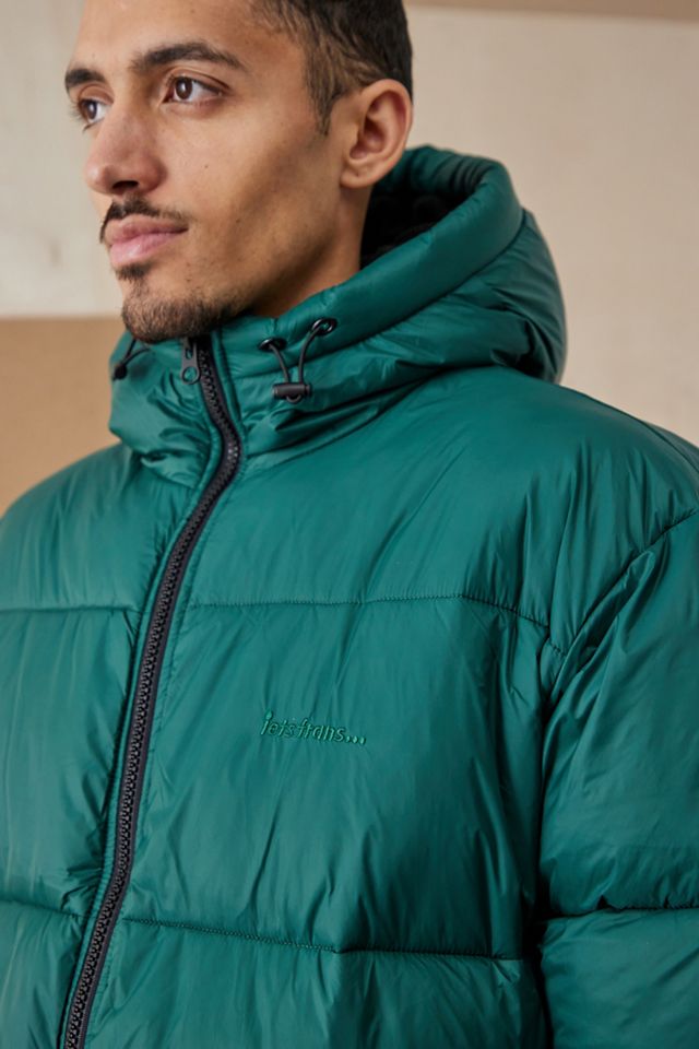 iets frans... Teal Longline Thermore® Puffer Coat | Urban Outfitters UK