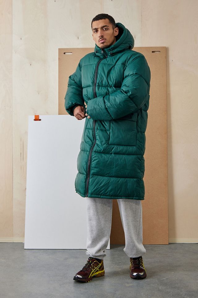 iets frans... Teal Longline Thermore® Puffer Coat | Urban Outfitters UK