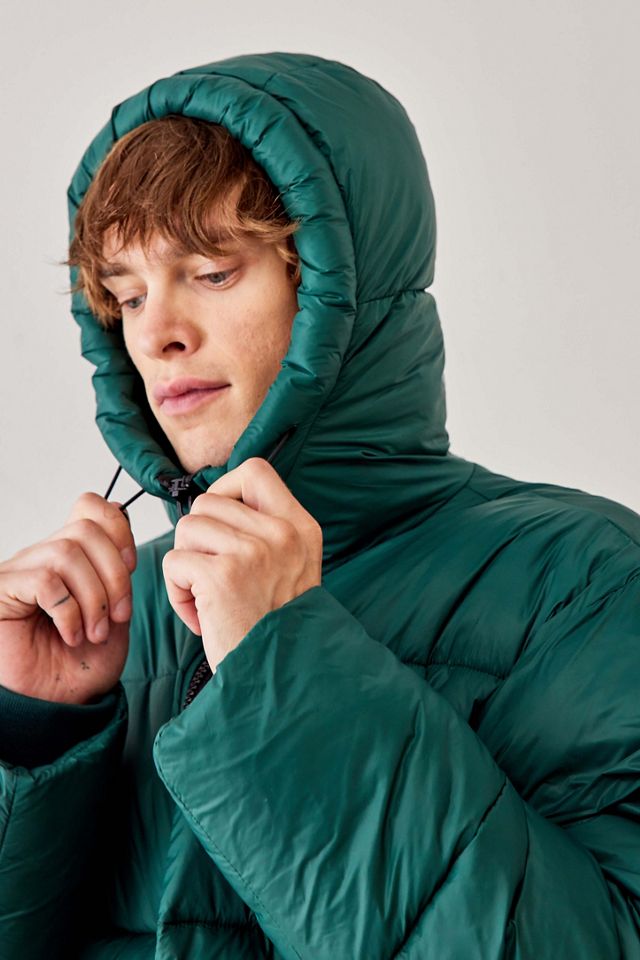 iets frans... Teal Longline Thermore® Puffer Coat | Urban Outfitters UK