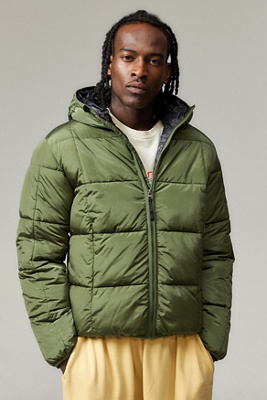 Ayker Green Square Puffer Jacket | Urban Outfitters UK