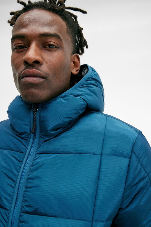 Ayker Teal Square Puffer Jacket | Urban Outfitters FR