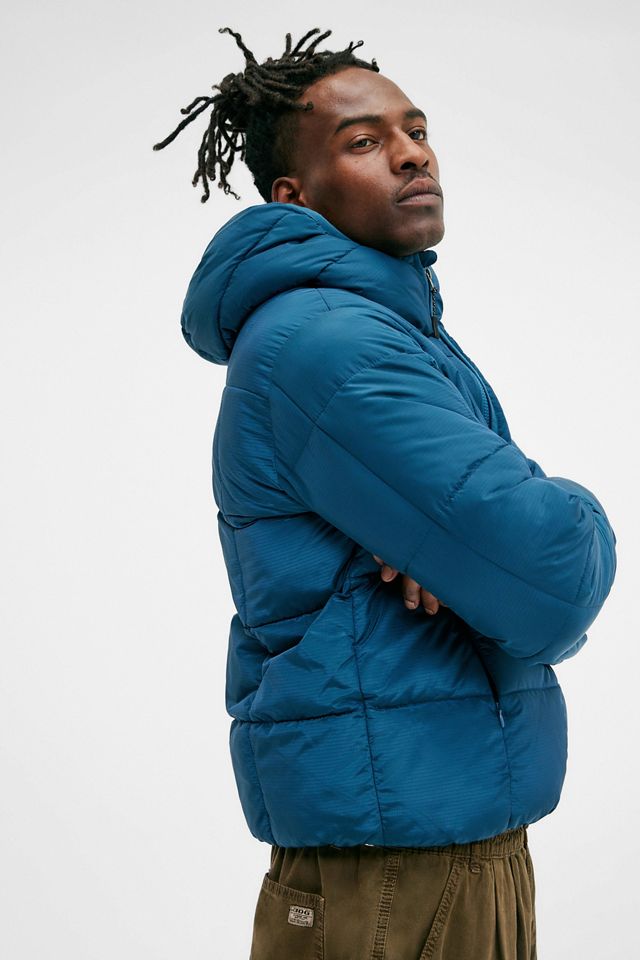 Ayker Teal Square Puffer Jacket | Urban Outfitters UK