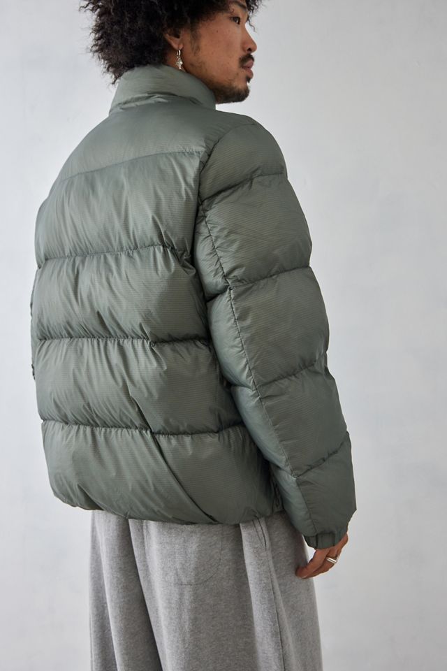 Temp Collective Charcoal Tech Puffer Jacket | Urban Outfitters UK