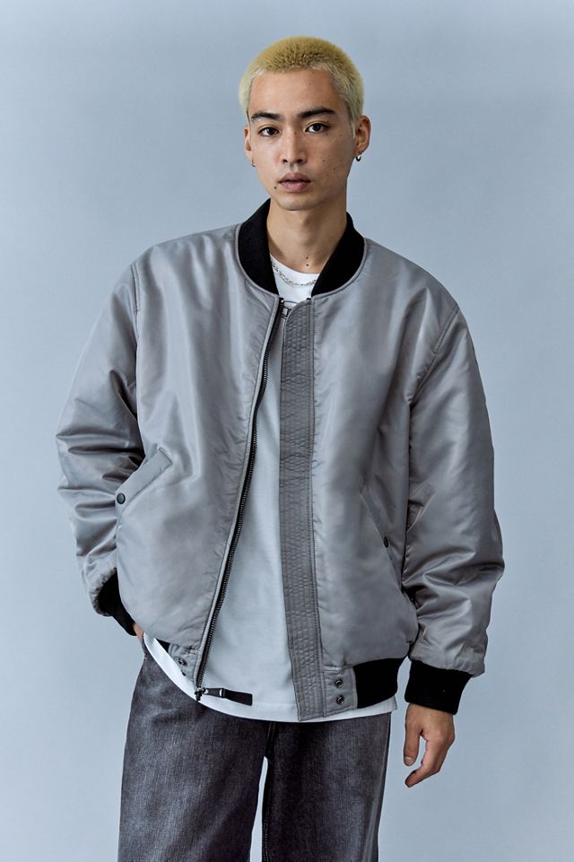 Diesel J-Mattan Black Reversible Bomber Jacket | Urban Outfitters UK