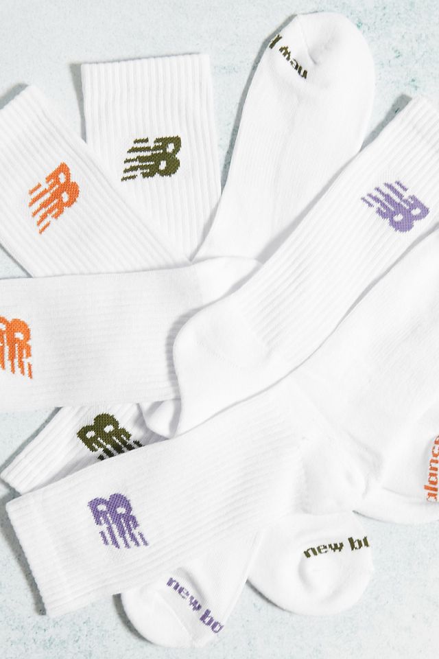 New Balance Khaki, Lilac & Tan Socks 3-Pack | Urban Outfitters UK