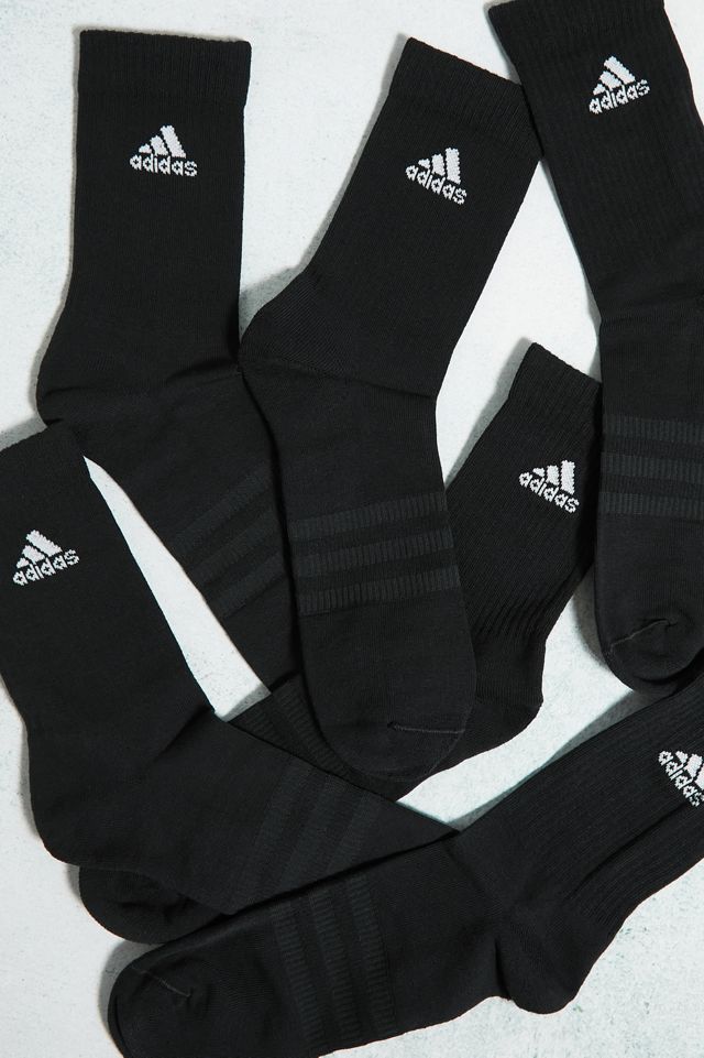 adidas Black Sports Crew Socks 3-Pack | Urban Outfitters ES