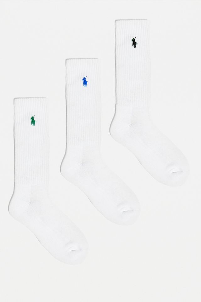 Polo Ralph Lauren White & Multi Socks 6-Pack | Urban Outfitters UK