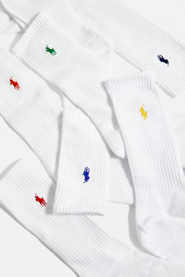 Polo Ralph Lauren White Socks 6-Pack | Urban Outfitters UK