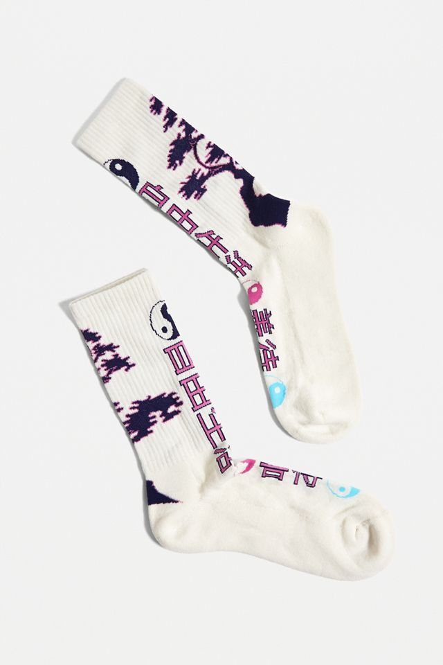 UO Japanese Motif Socks | Urban Outfitters UK