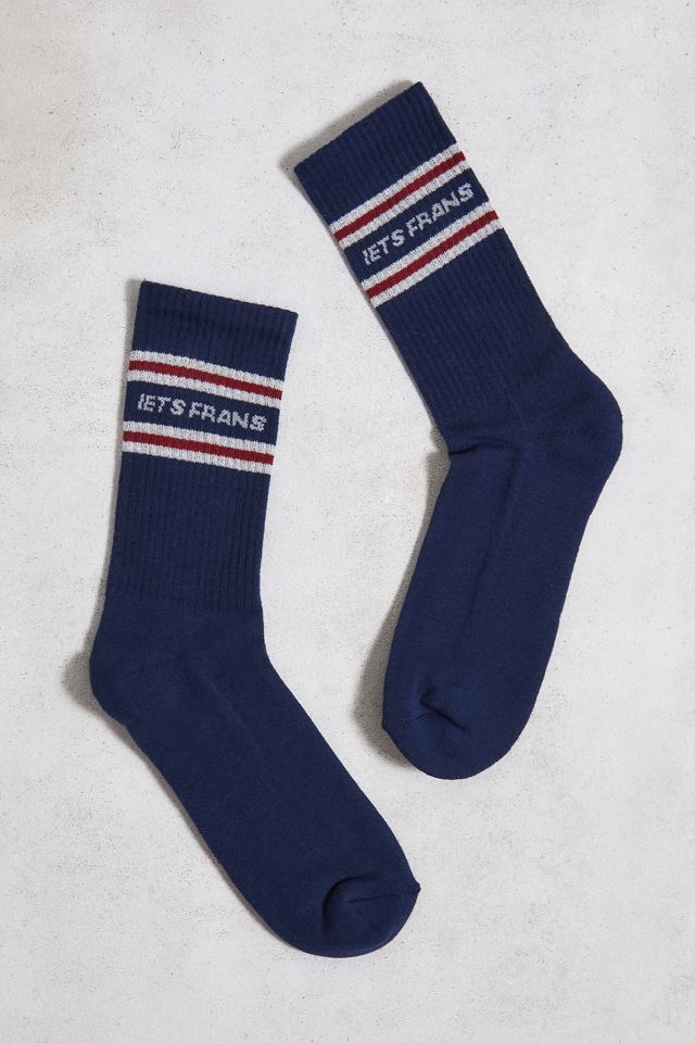 iets frans... Navy Hoop Socks | Urban Outfitters UK
