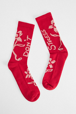 UO Don't Stress Socks | Urban Outfitters UK
