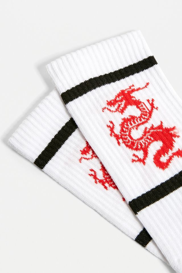 UO Dragon White Socks 1-Pack | Urban Outfitters UK