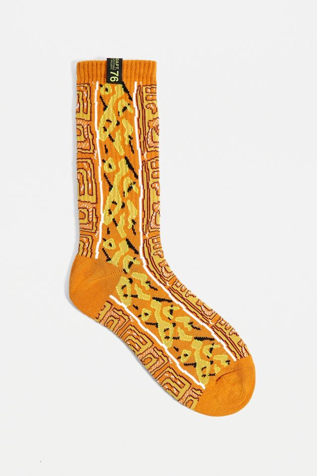 UO Patterned Rust Socks 1-Pack | Urban Outfitters UK