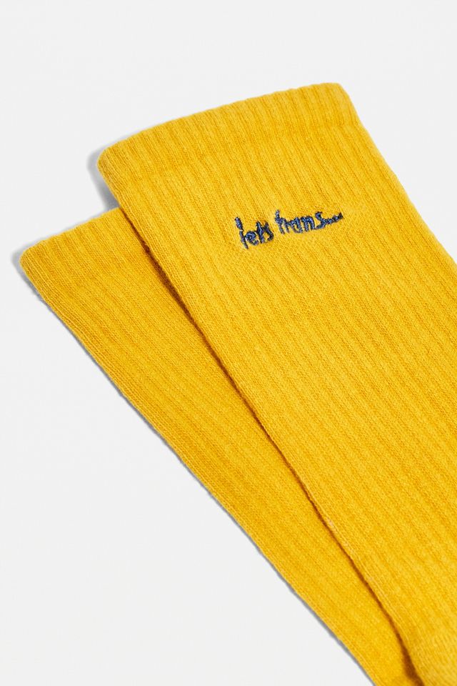 iets frans... Yellow Crew Socks | Urban Outfitters UK