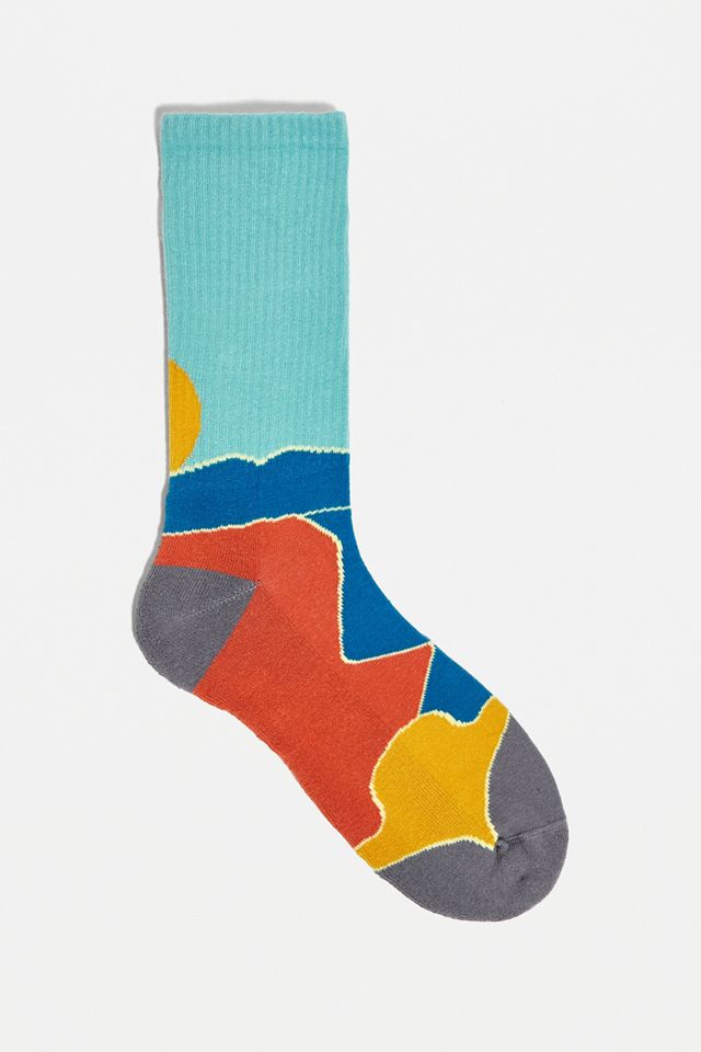 UO Sunset Landscape Socks | Urban Outfitters UK