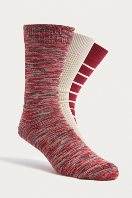 UO Cream and Twist Knit Socks Pack | Urban Outfitters FR
