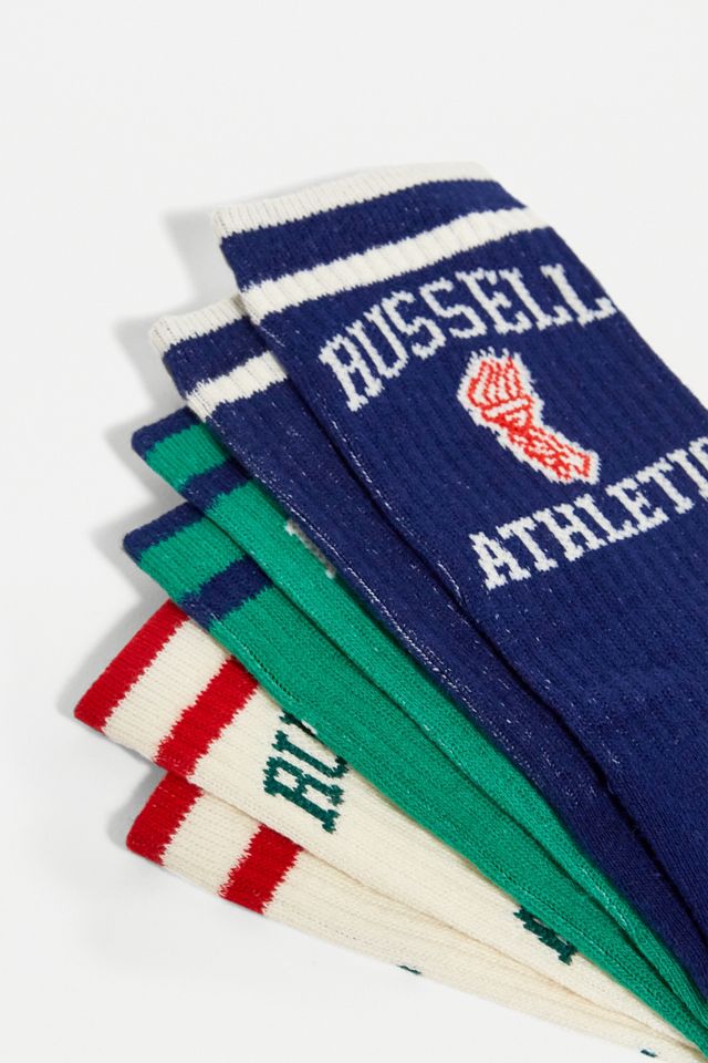 Russell Athletic UO Exclusive Assorted Socks 3-Pack | Urban Outfitters UK