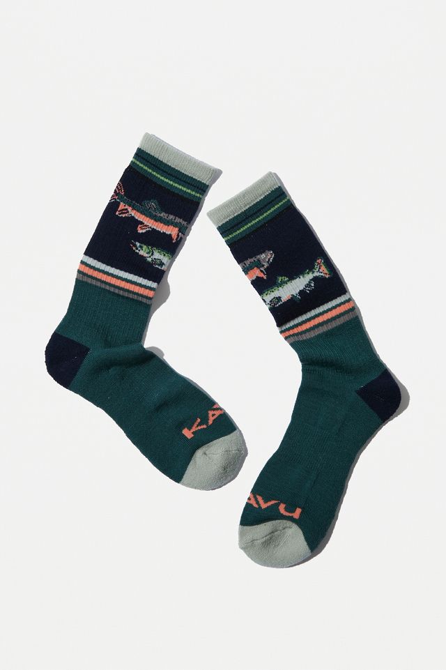 KAVU Go Fishing Socks | Urban Outfitters UK