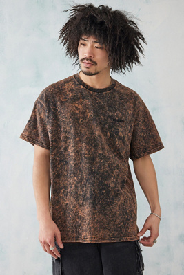 BDG Brown Acid Wash T-Shirt | Urban Outfitters UK