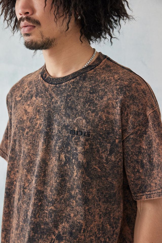 BDG Brown Acid Wash T-Shirt | Urban Outfitters UK