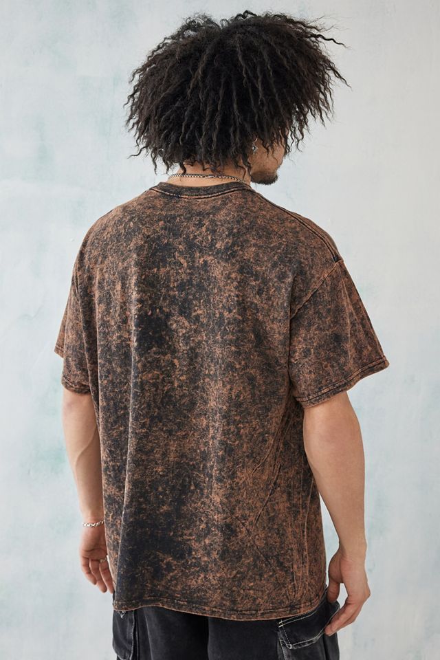 BDG Brown Acid Wash T-Shirt | Urban Outfitters UK