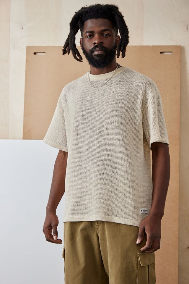 BDG Ecru Mesh T-Shirt | Urban Outfitters UK