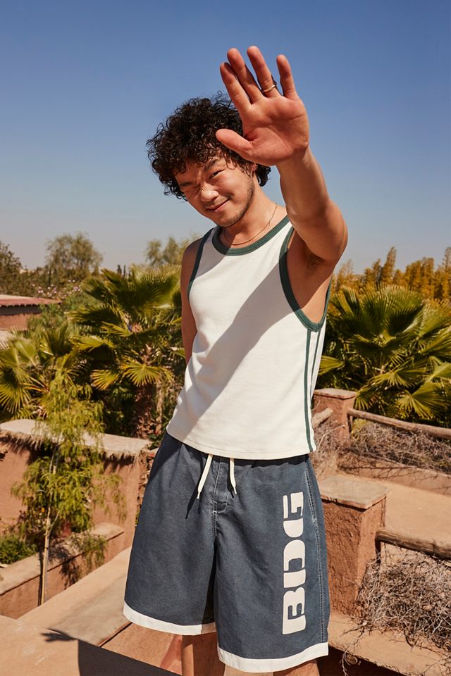 BDG White Tipped Ringer Vest | Urban Outfitters UK