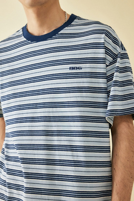 BDG Blue Multi-Stripe T-Shirt | Urban Outfitters UK