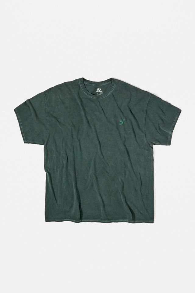 UO Nomad Green Embroidered T-Shirt | Urban Outfitters UK