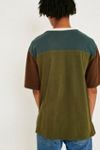 UO Green Tonal Panel T-Shirt | Urban Outfitters UK