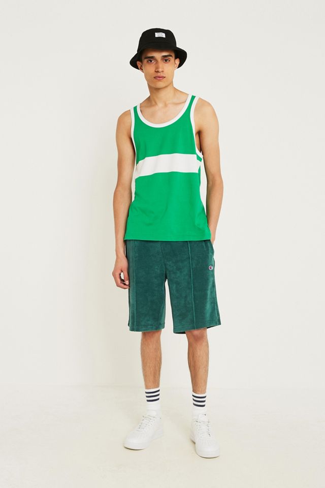 UO Ringer Green Vest | Urban Outfitters UK