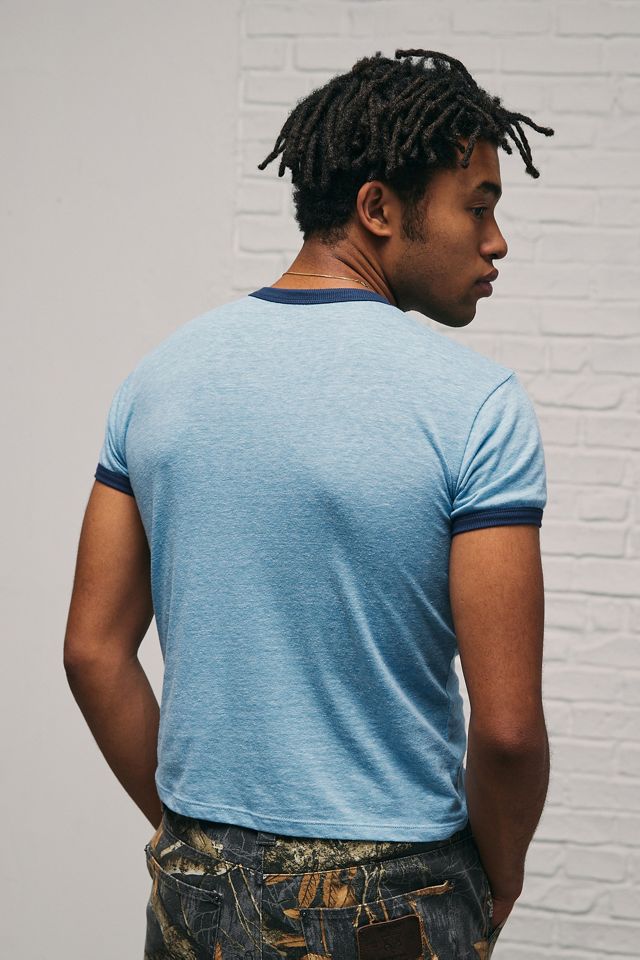 BDG Blue Frankie Ringer T-Shirt | Urban Outfitters UK