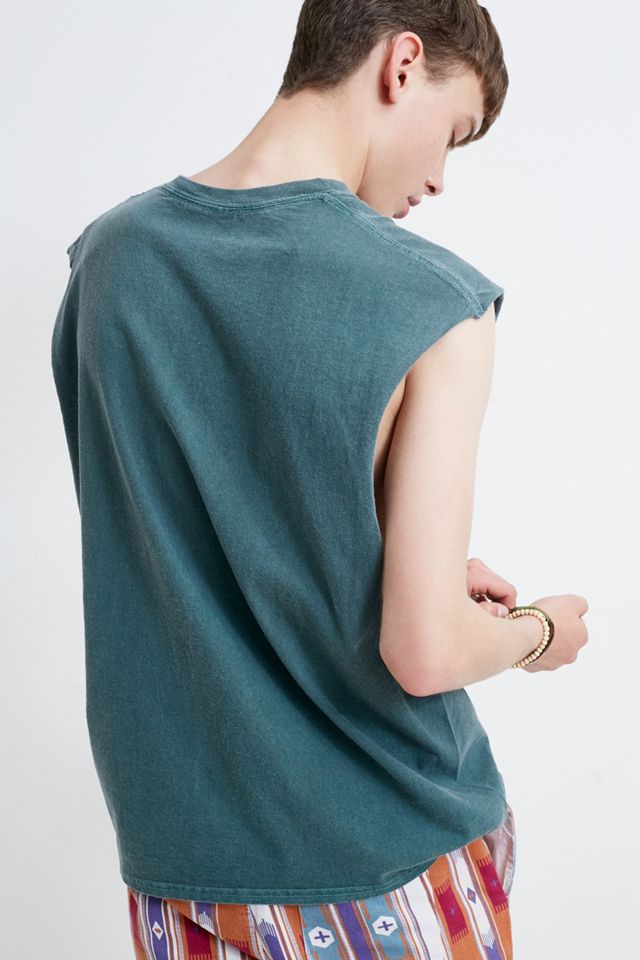 UO Embroidered Sun Green Vest | Urban Outfitters UK