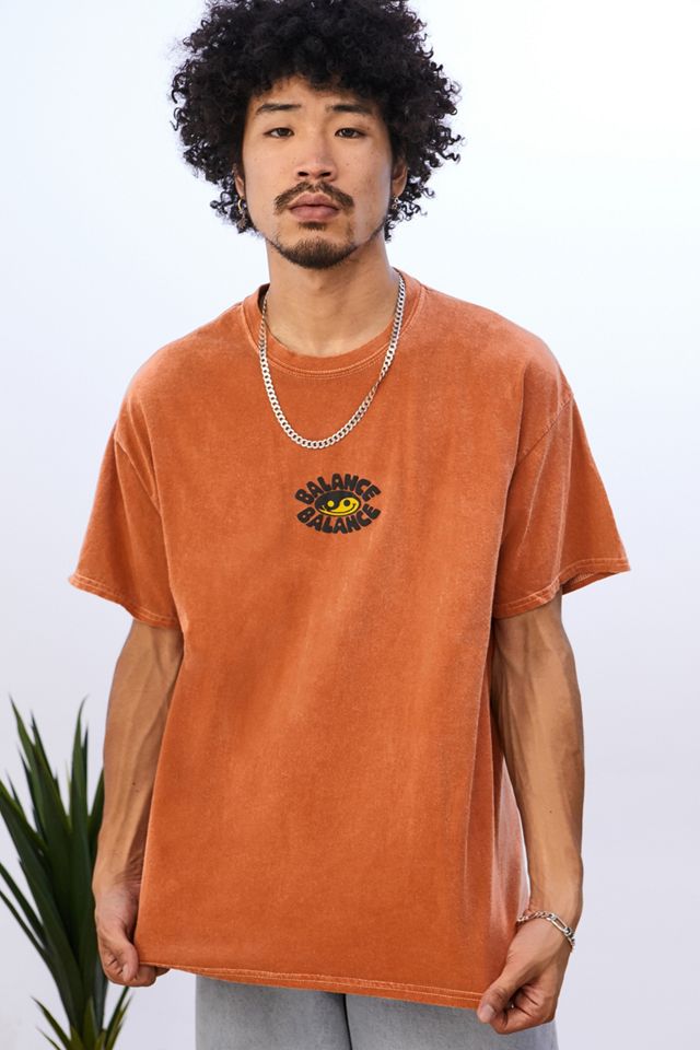 UO Rust Balance Puff-Print T-Shirt | Urban Outfitters UK