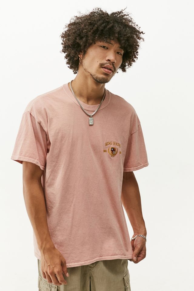 BDG Pink Crest T-Shirt | Urban Outfitters UK
