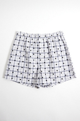 Jaded London Grey Star Check Boxers | Urban Outfitters DE