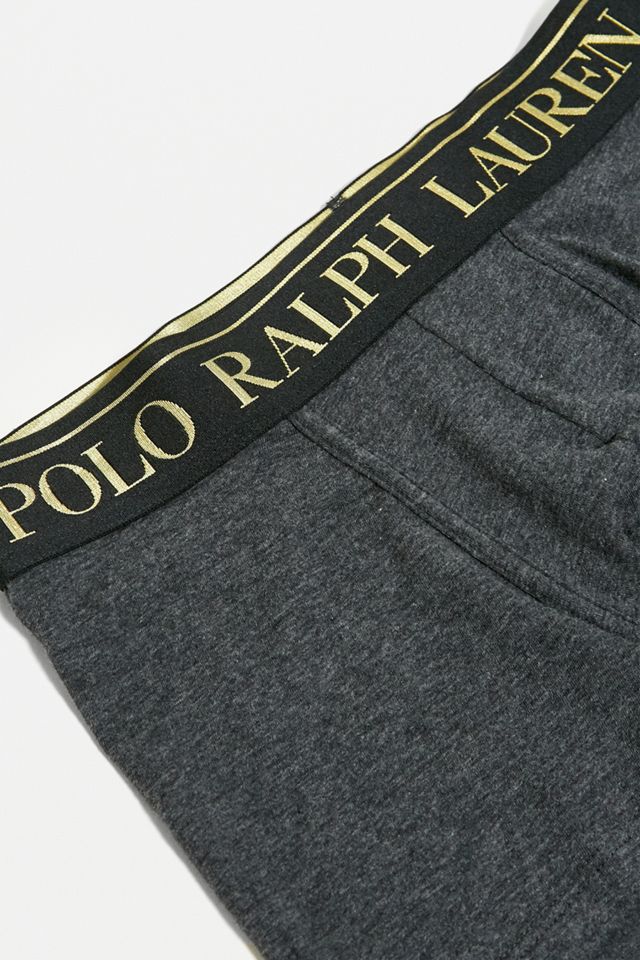 Polo Ralph Lauren Grey & Gold Boxers 1-Pack | Urban Outfitters UK