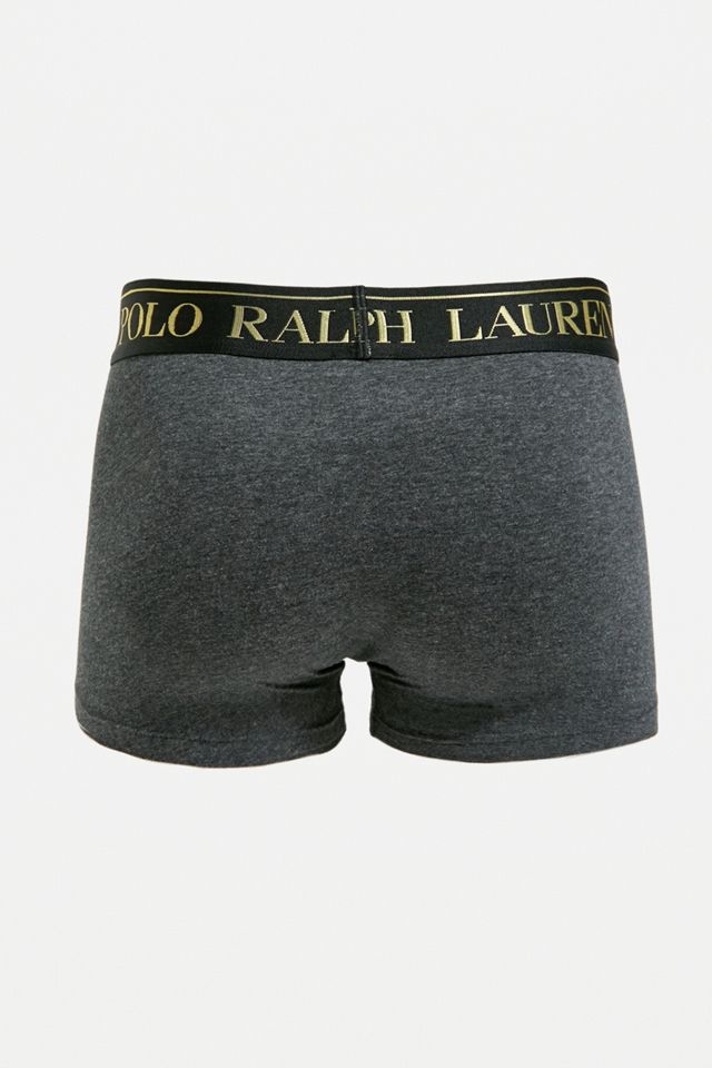 Polo Ralph Lauren Grey & Gold Boxers 1-Pack | Urban Outfitters UK