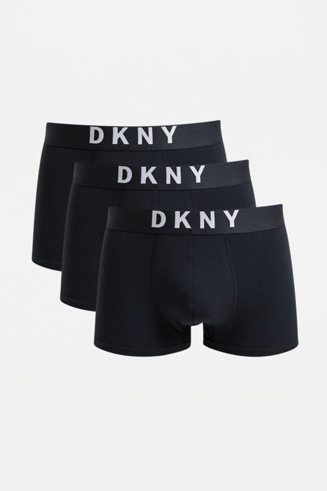 DKNY Black Boxer Trunks 3-Pack | Urban Outfitters UK