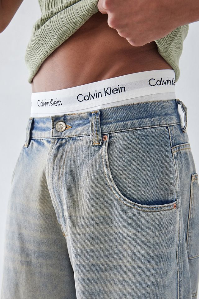 Calvin Klein White Low-Rise Boxer Trunks 3-Pack | Urban Outfitters UK