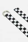 Black Checkerboard Webbing Belt | Urban Outfitters UK
