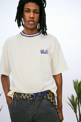 Checkerboard Smile Webbing Belt | Urban Outfitters UK