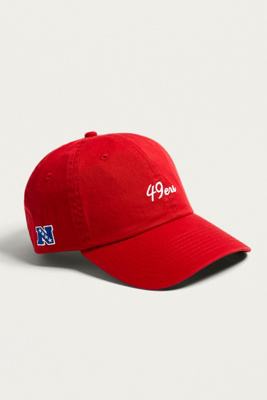 New Era 9FORTY Mini Script 49ers Cap | Urban Outfitters FR