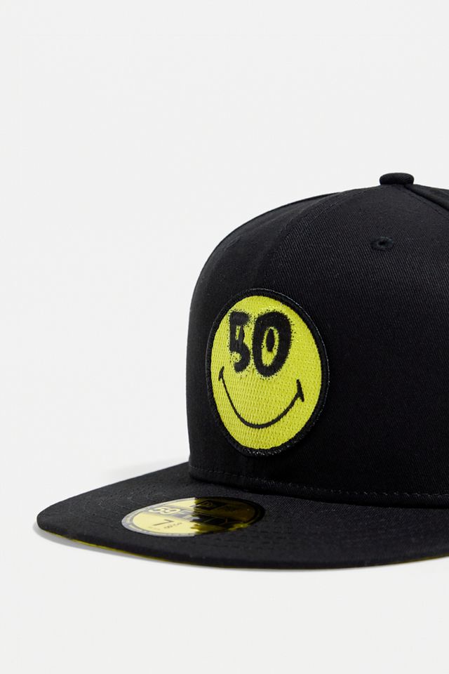 New Era X Smiley - Casquette 59FIFTY noire | Urban Outfitters FR