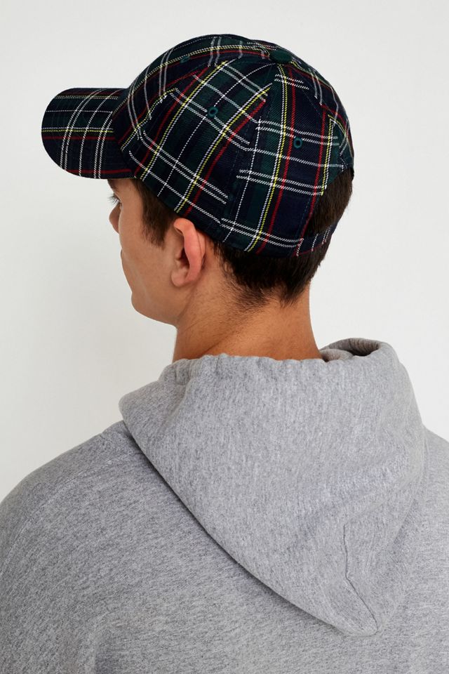 UO Green Plaid Cap | Urban Outfitters UK