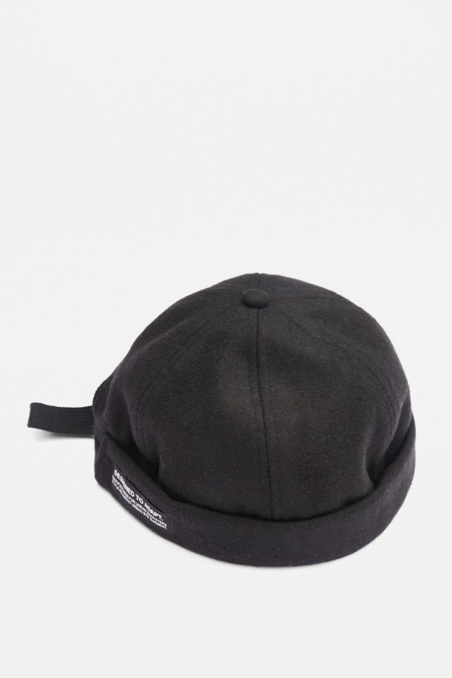 UO Black Melton Docker Cap | Urban Outfitters UK