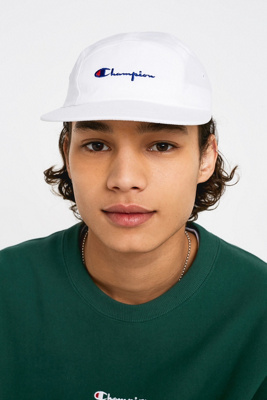 Champion Script White Ripstop Cap | Urban Outfitters UK